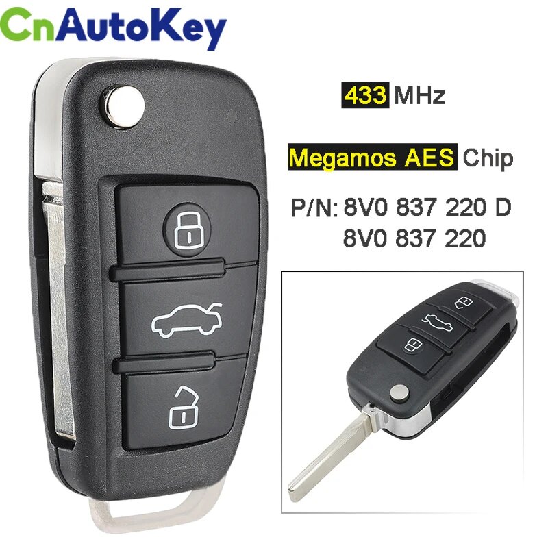 CN008044 433 МГц PN: 8V0 837 220 D 8V0837220D 8V0837220 безключевая Фотогалерея для Audi A3 S3 2012 2013 2014 2015 2016-2019