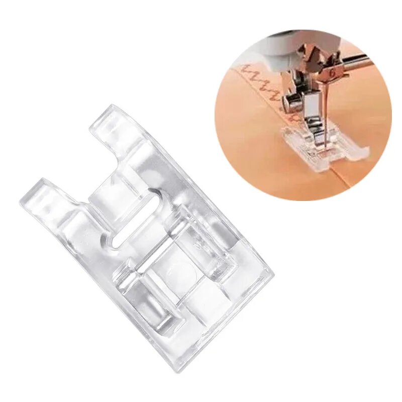 Многофункциональная прозрачная прижимная лапка с открытым носком и атласной строчкой, прижимная лапка для вышивки всех домашних швейных машин с низким хвостовиком, аксессуары