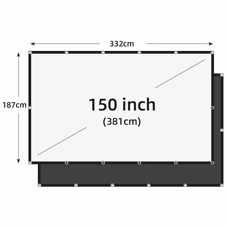 Проекционный экран 150 дюймов VEIDADZ