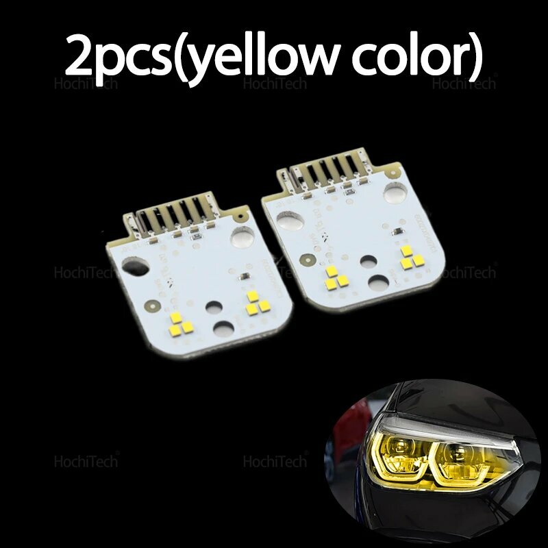 Для BMW X3 X3M F97 G01 X4 X4M G02 F98 2017-2021 Желтый DRL светодиодный адаптивный фонарь 63117466107 63117466108 Дневный свет