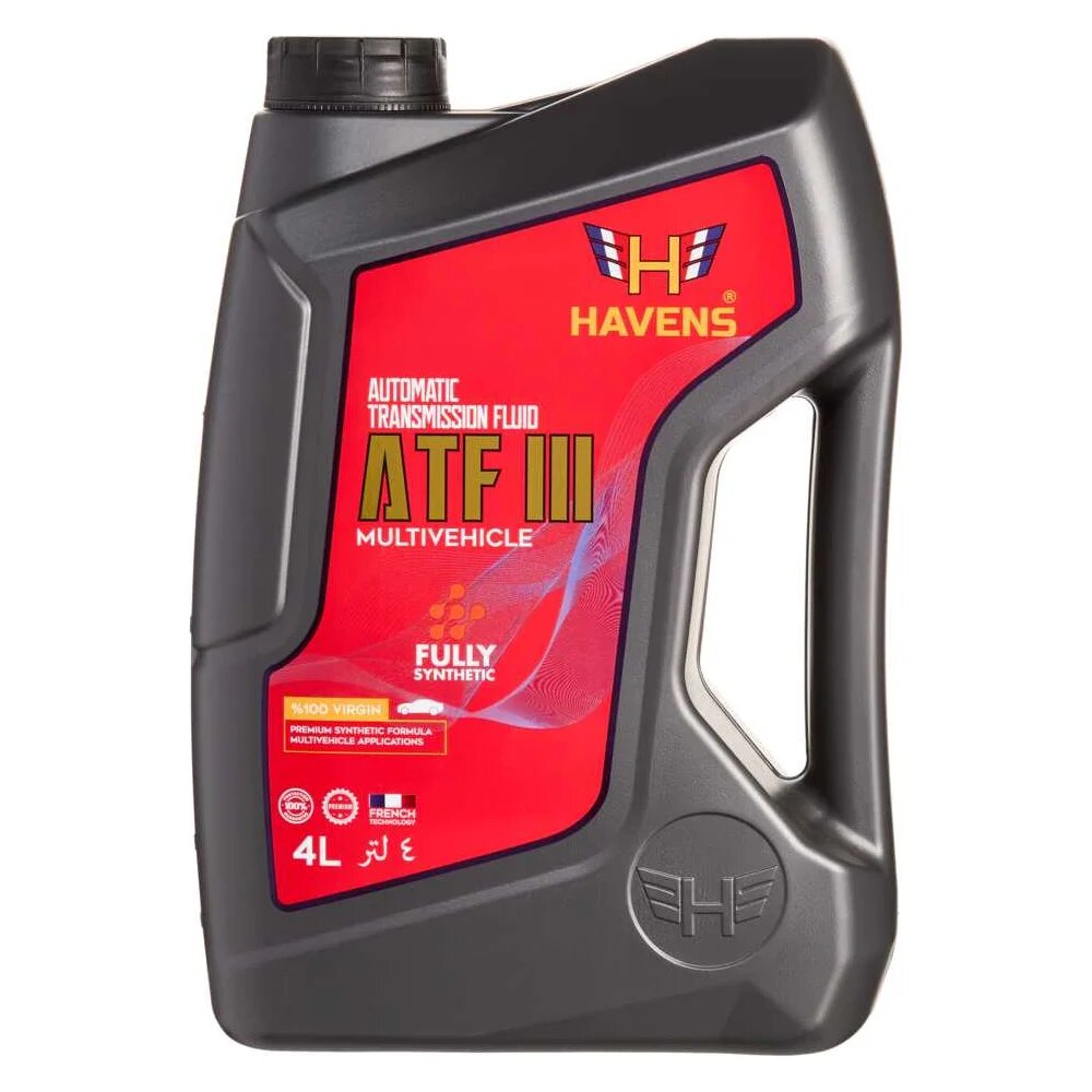 Масло HAVENS ATF III 4L HATFIII4, синий, синтетическое масло для коробок передач, соответствует стандарту ATF 3 уровня