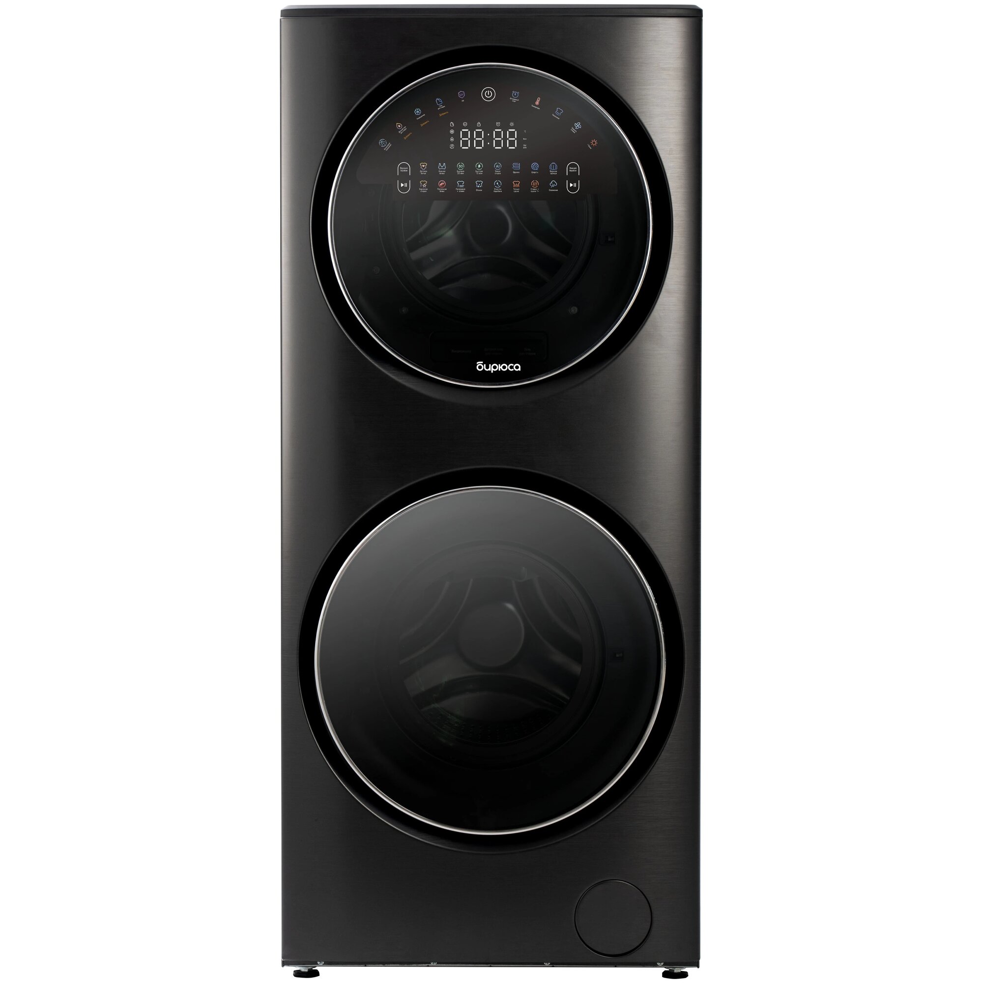 Стирально-сушильная машина Бирюса WMD-SG1514/15 DM черный, стирка - 15 кг, сушка - 7 кг, фронтальная загрузка, отжим - 1400 об/мин