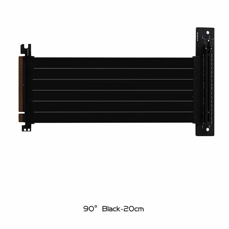 Кабель-удлинитель для видеокарты PCI Express Lossless Shielded Extender Anti-Jam 3.0 4.0 PCIE X16 для полноскоростной видеокарты AXYB
