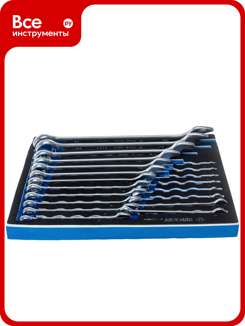 Набор, 20, комбинированных ключей (ложемент, 20 предметов) KING TONY 9-1220MRV, устойчивый, существенно