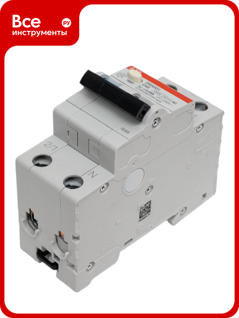 Автоматический выключатель дифференциального тока ABB DSH201 C40 AC30 2CSR255070R1404