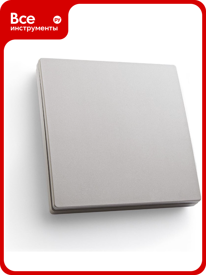 Одноклавишный беспроводной выключатель-кнопка FERON TM81 230V, 500W, серебро 41719