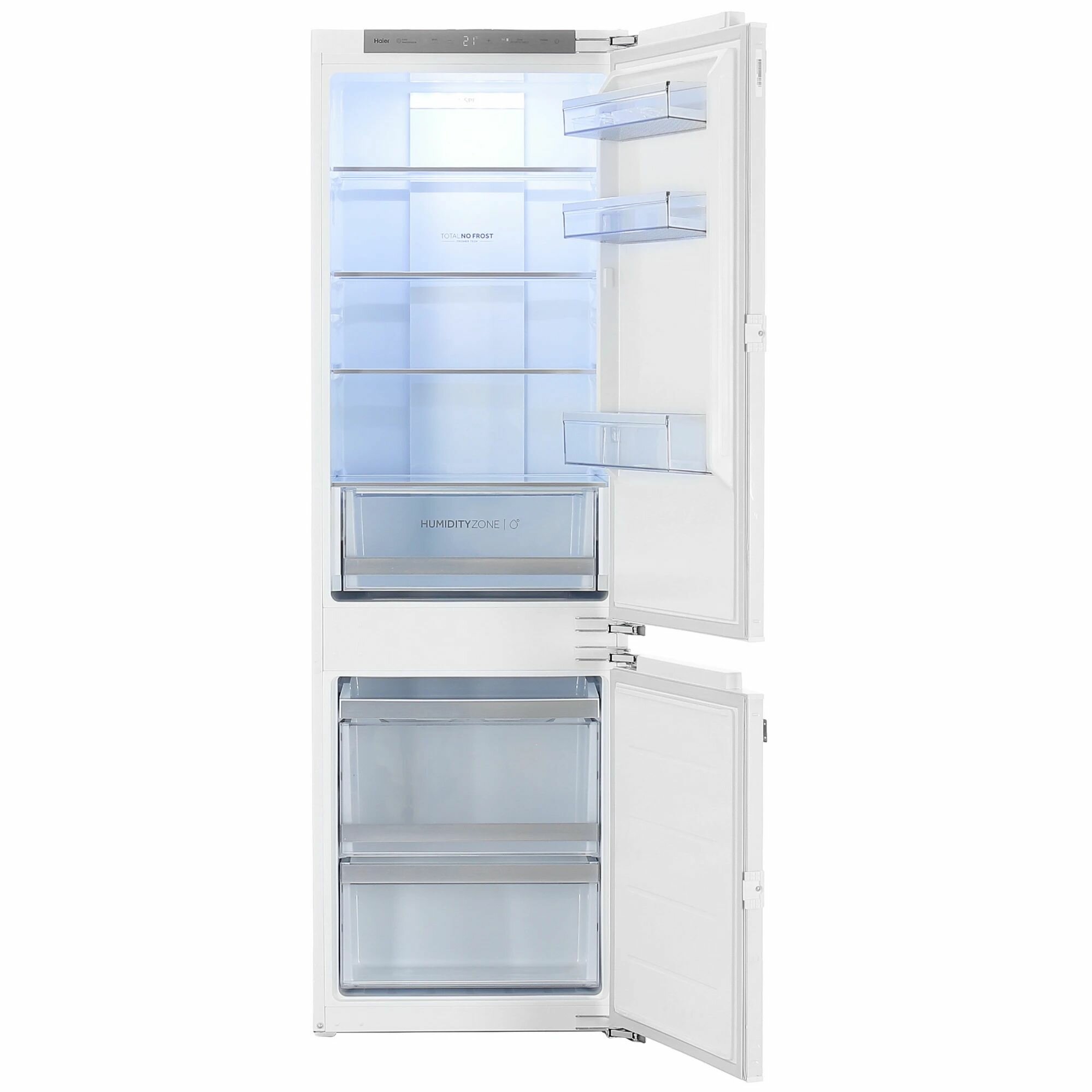 Встраиваемый холодильник Haier "BCF3261WRU", белый, No Frost, сенсорное управление