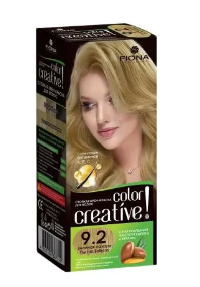 Краска для волос Fiona Creative color тон 9.2 , Знойная сахара