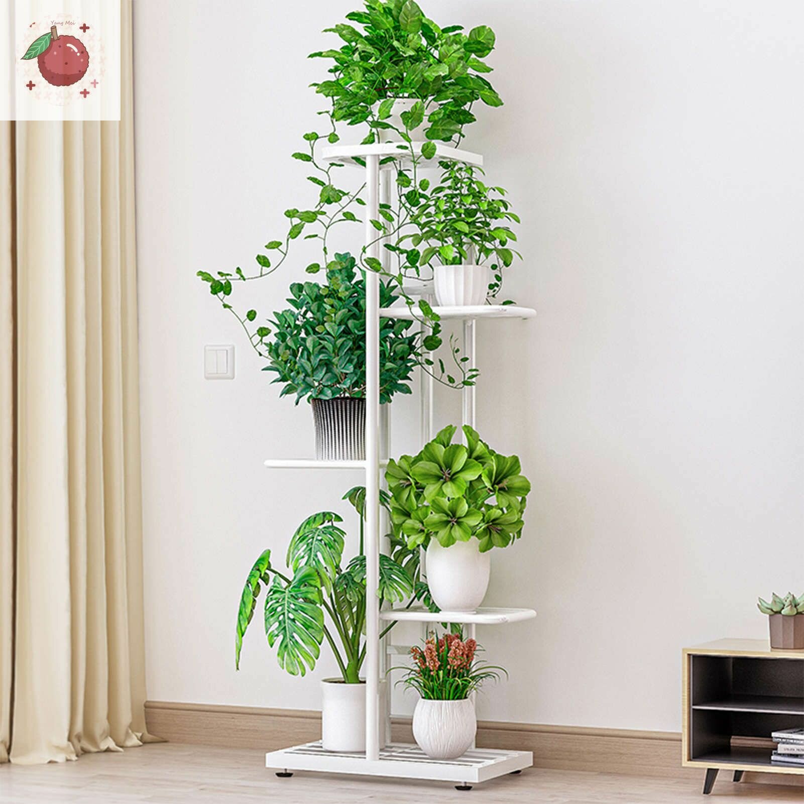 5-уровневая полка для выставки товаров Стойка цветочных горшков Подставка