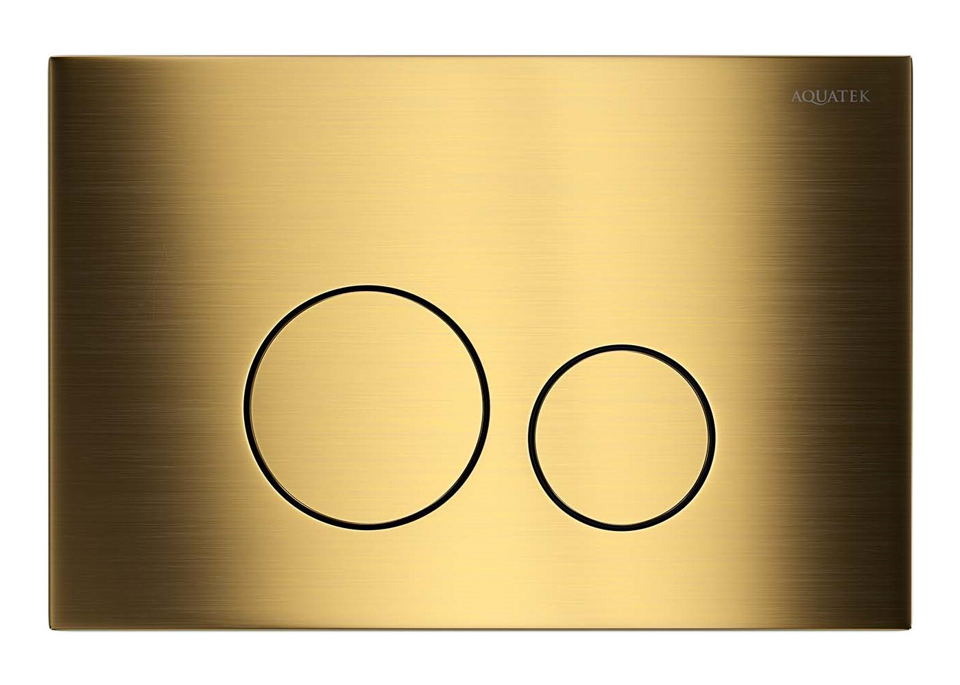 Панель смыва Aquatek Тип8 металл, клавиши круглые, титановое золото матовое KDI-0000038