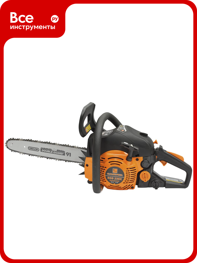 Бензиновая пила CARVER RSG 238Х 01.004.00051, 00051 подходит для подсобных работ и строительства в личном хозяйстве