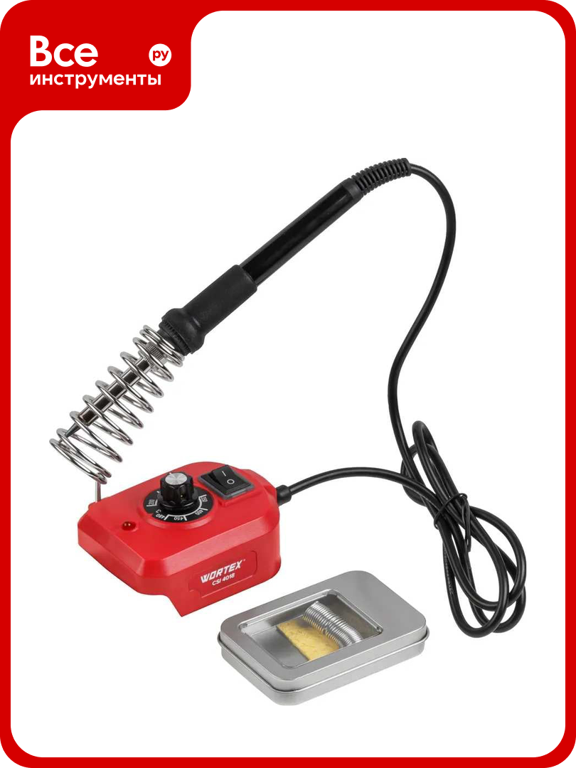 Аккумуляторный паяльник WORTEX CSI 4018 в коробке ALL1 XLT SOLO 1334779