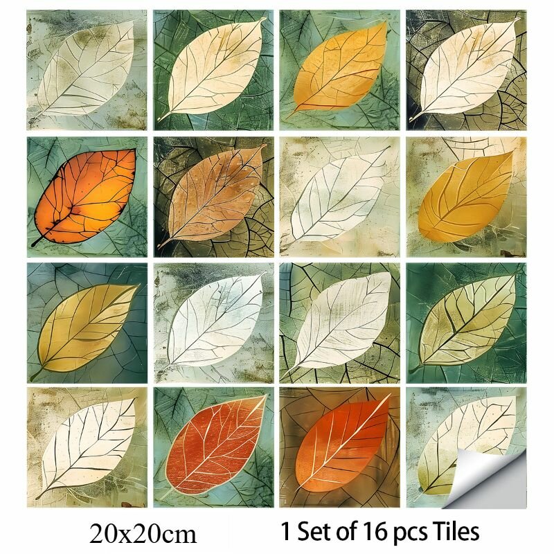 20х20 см плитка самоклеящаяся глянцевая ПВХ панели для стен декор для дома на кухню, в ванную, гостиную, коридор 16 шт.