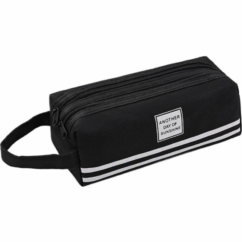 Пенал, большая вместимость, двухслойное хранение, материал оксфордская ткань