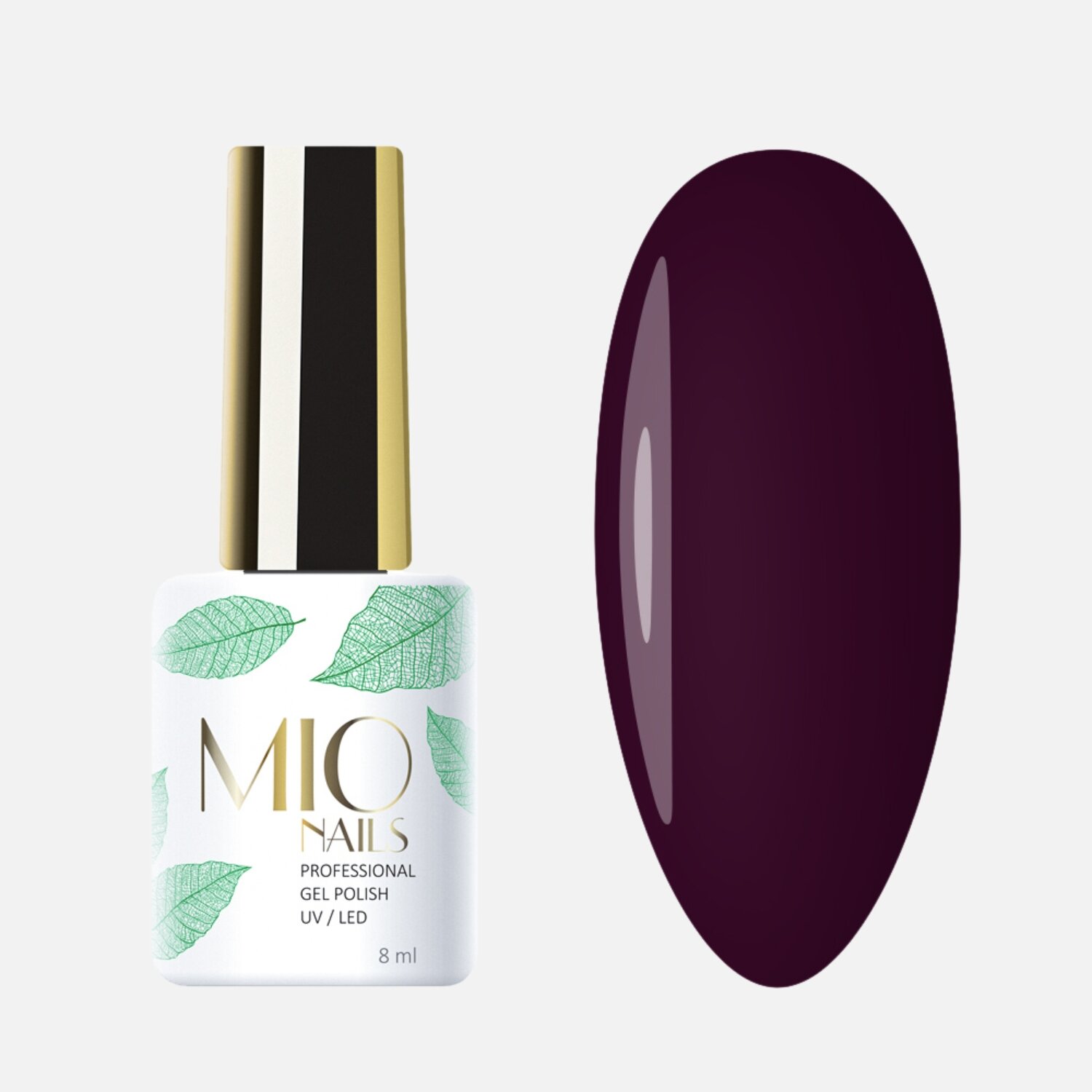 Гель-лак MIO Nails №G-19 Спелая слива 8 мл глубокий сливовый оттенок
