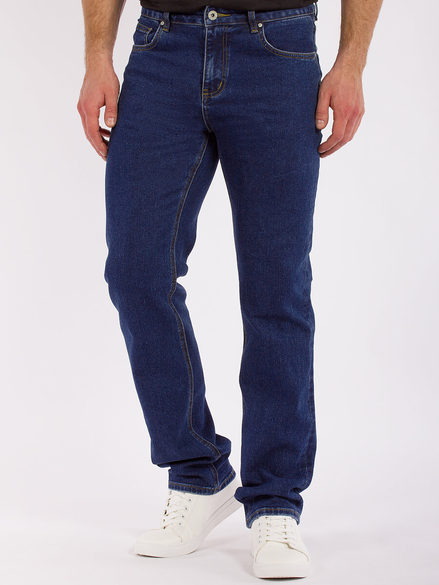Джинсы классические прямые,Comfort Fit,стрейч 