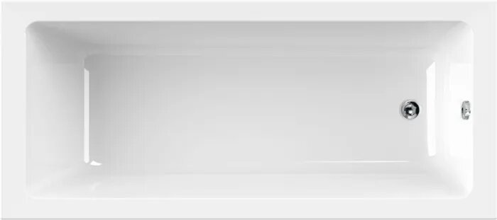 Акриловая ванна Cezares Plane Solo Mini 150x70 см, пристенная, белая, с каркасом