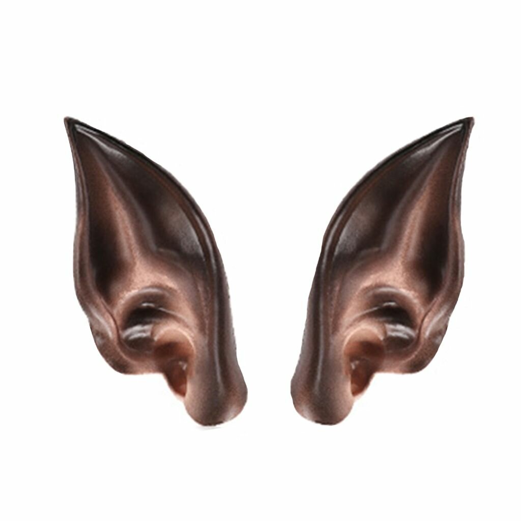 Хэллоуинские латексные уши эльфа-черные