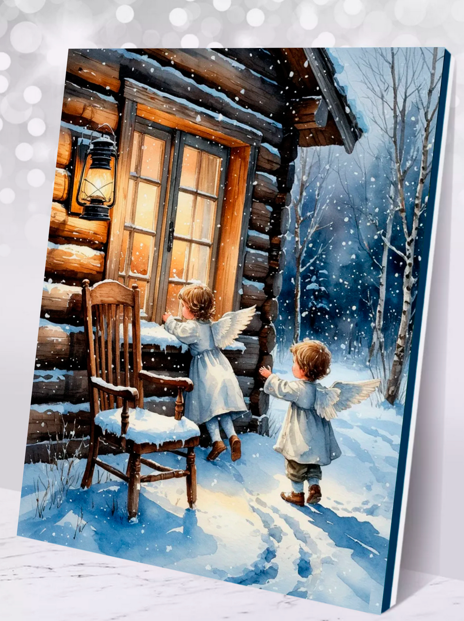 Картина по номерам 40х50 см "Маленькие ангелочки" хлопковый холст на подрамнике, акрил