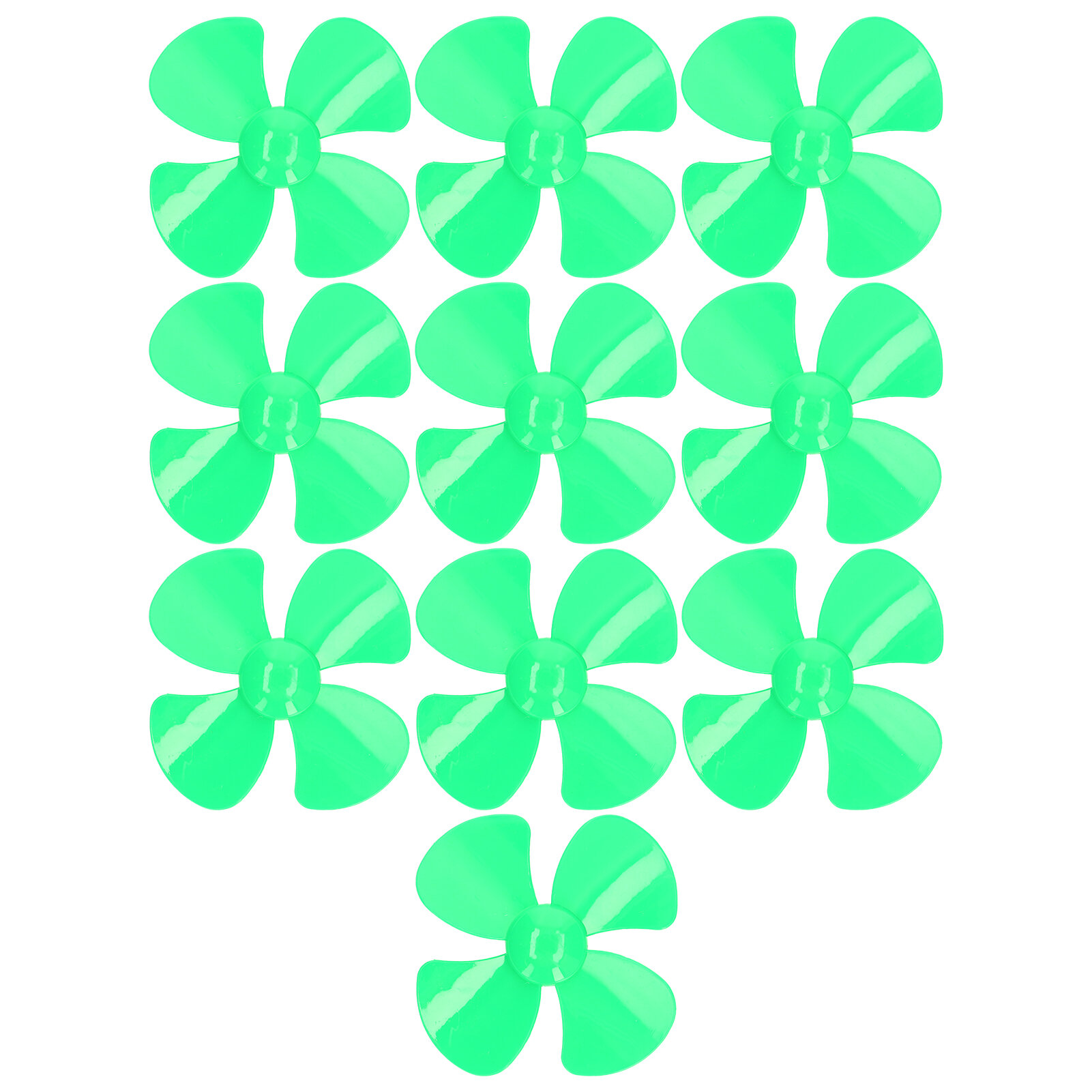 40 мм зеленый пропеллер 4-лопастной сильный ветер DIY игрушечный пропеллер для машинки комплект, прочные материалы, легкий, 10 шт