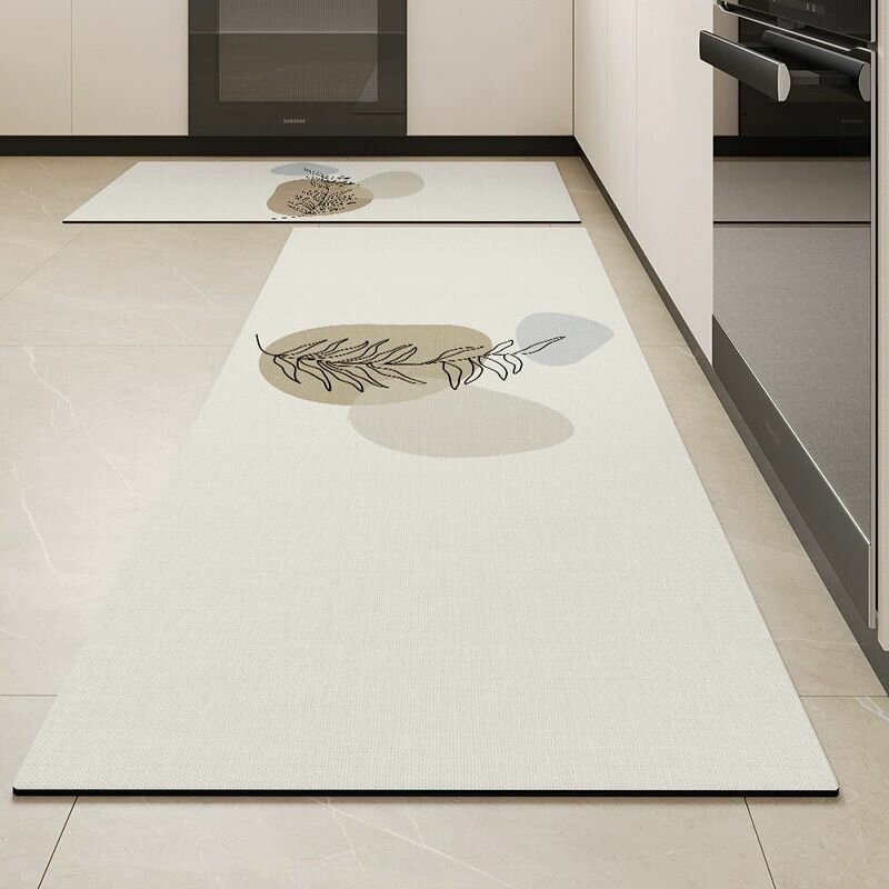 Коврики для пола из диатомовой грязи Nordic light luxury бытовые впитывающие нескользящие коврики для кухни, ресторана впитывающие и быстросохнущие