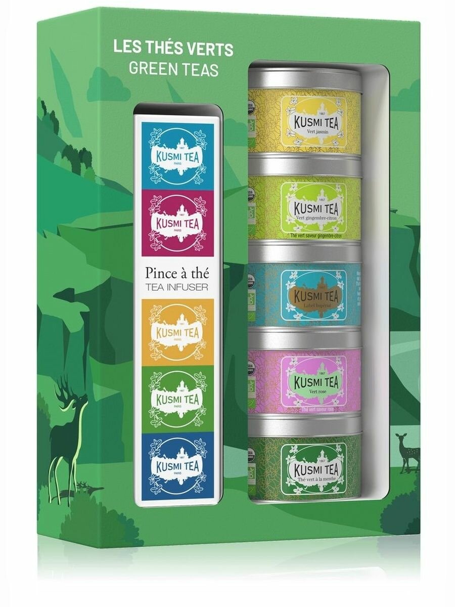 Набор зеленого чая GREEN TEAS KUSMI