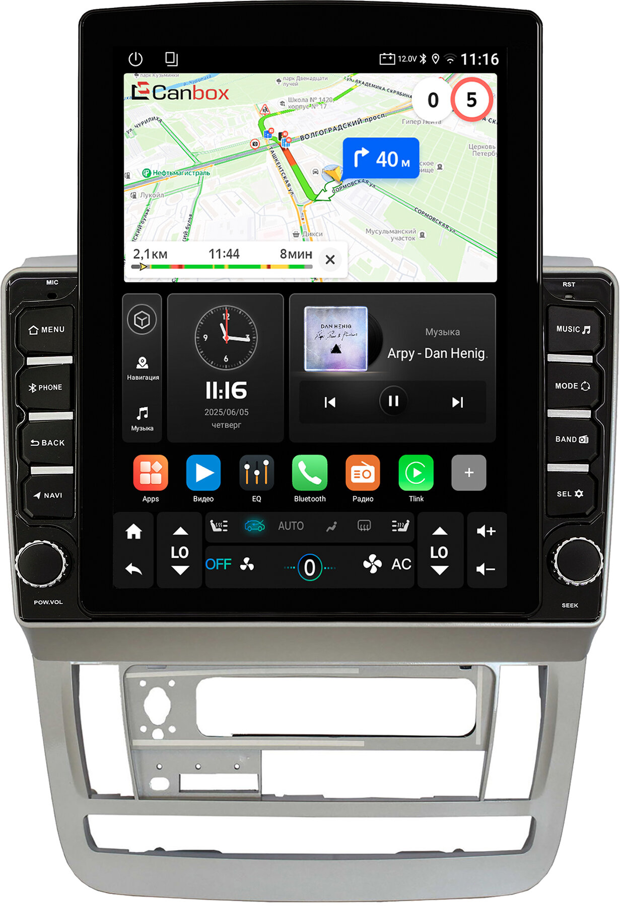 Штатная магнитола Canbox GT095-9239 для Toyota Alphard 2002-2005 (Тип 1) на Android 10 (QLed, 2/32, DSP, CarPlay)