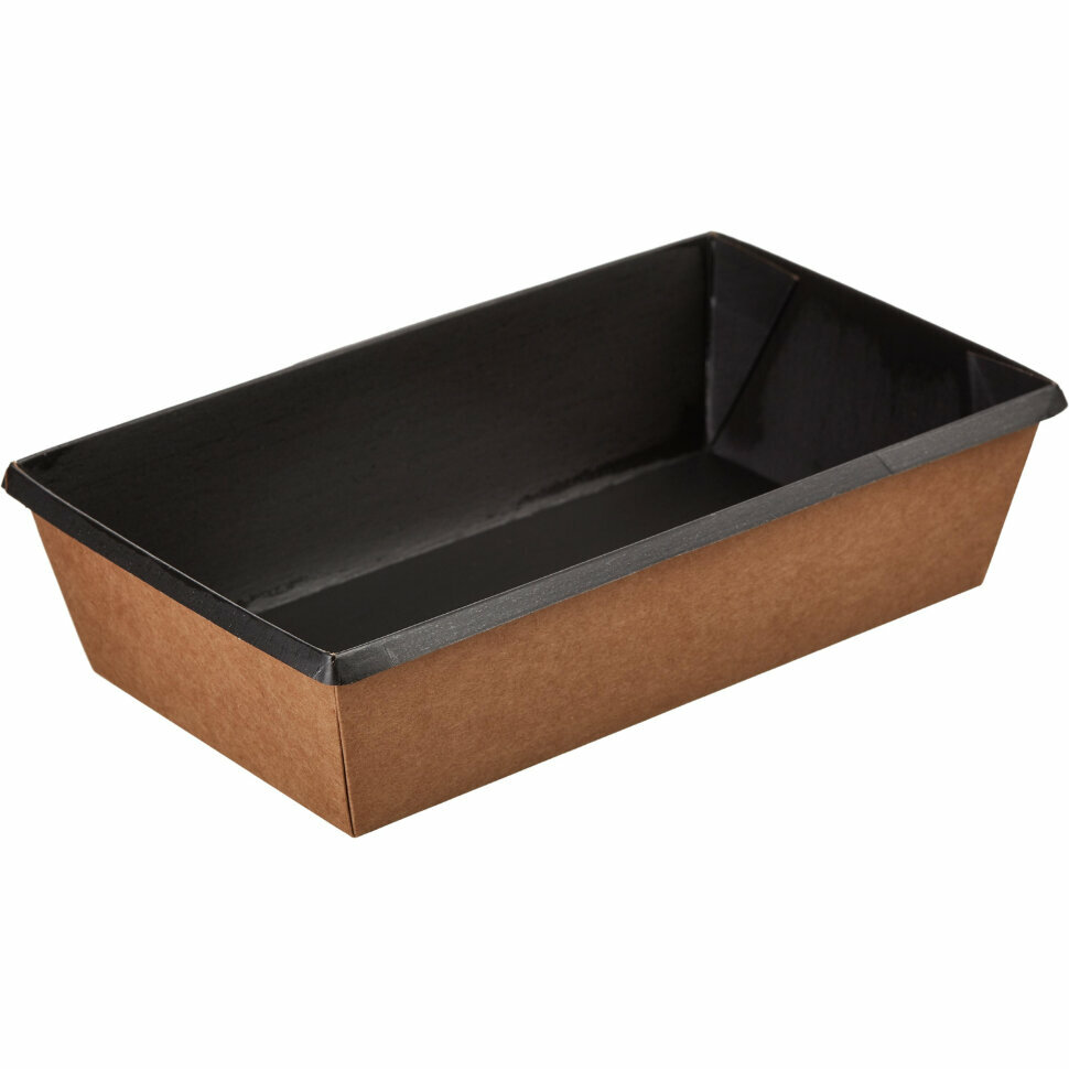 Контейнер бум. OneClick (bottom 800/bBLACK) 800мл, черн, 300шт/кор, 1580327