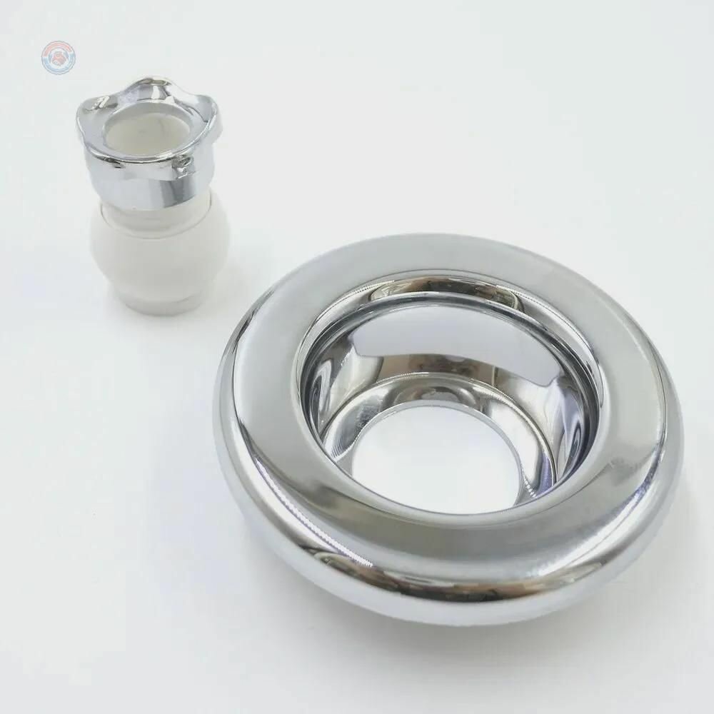 Сменные форсунки для гидромассажной ванны, хромированные комплектующие с пластиковым основанием, универсальные запчасти для SPA оборудования