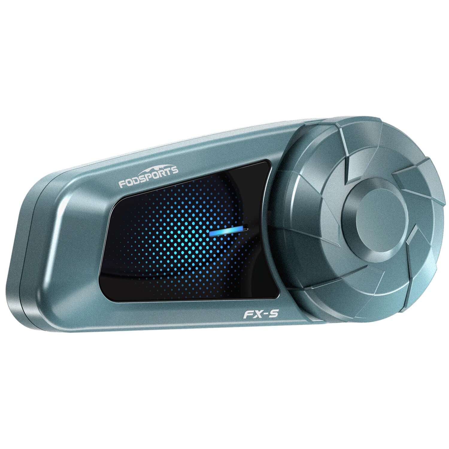 Fodsports FX-S мотогарнитура, Гарнитура для шлема, Bluetooth-гарнитура для мотоциклетного шлема,1000 м, BT5.4, Blue
