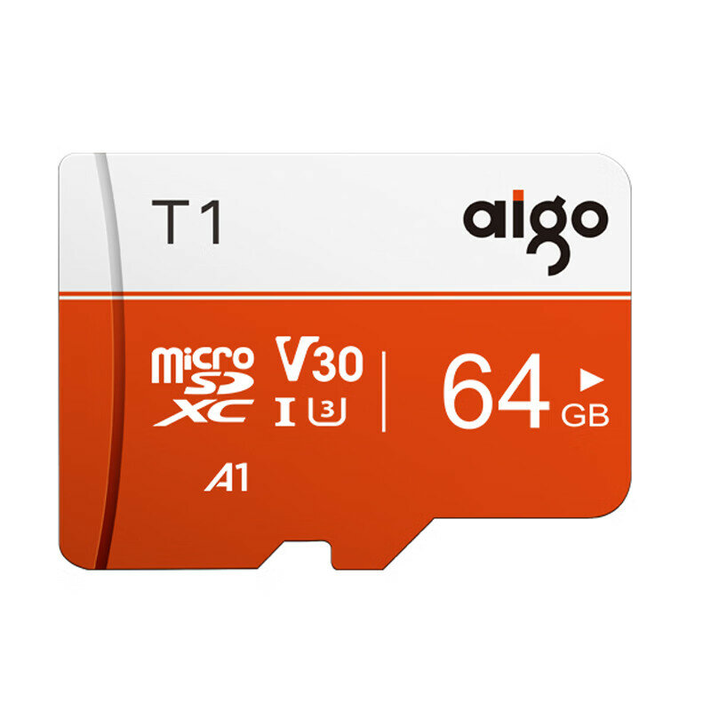 Aigo 64GB TF MicroSD карта памяти U3 A1 V30 4K для видеорегистратора 100 МБ/с скорость чтения Ёмкость：64