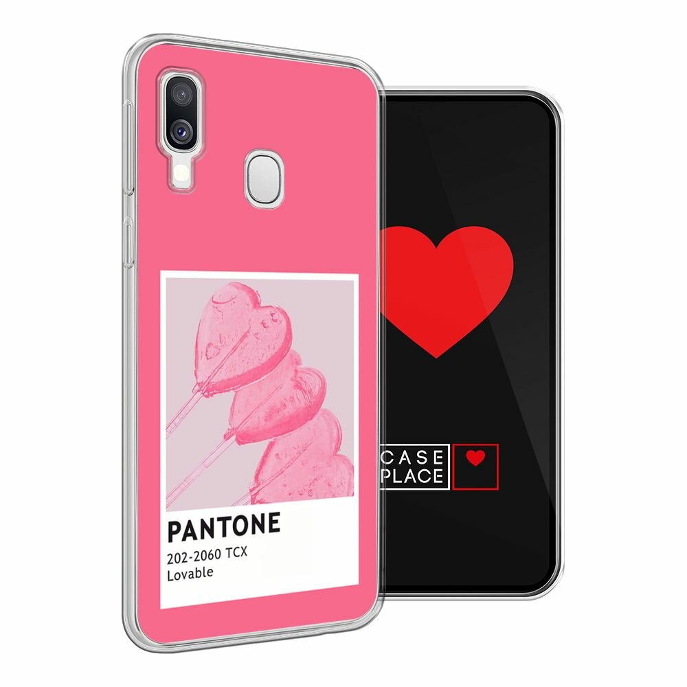 Чехол на Samsung Galaxy A40 / Самсунг Галакси А40 с принтом "Pantone Lovable 1 - 14 февраля" — фото 1