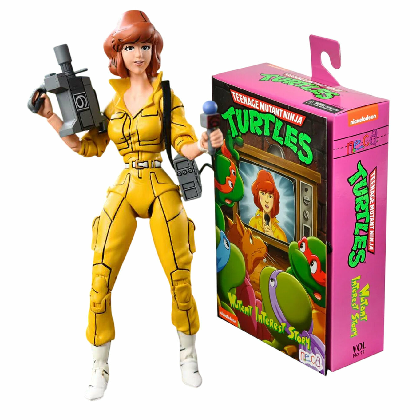 Фигурка Эйприл ОНил "Черепашки Ниндзя Мультфильм" от Neca, оригинальное издание