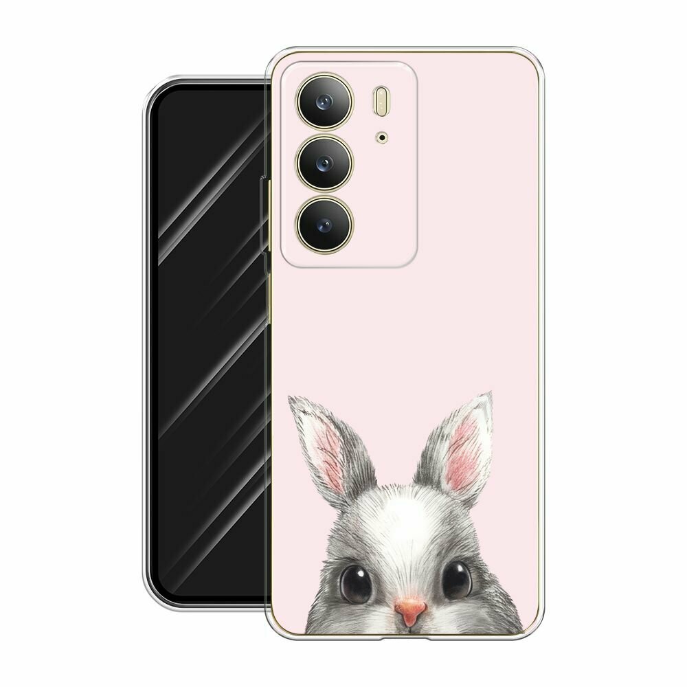 Чехол на Realme C75 4G / Реалми C75 4G с принтом "Карандашный кролик 1 - 8 марта" — фото 1