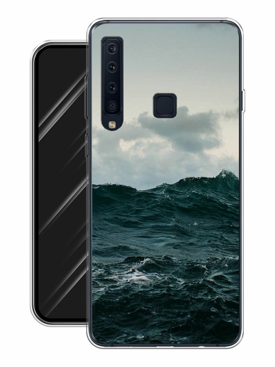 Чехол на Samsung Galaxy A9 2018 / Самсунг Галакси А9 2018 с принтом "Волны 11" — фото 1