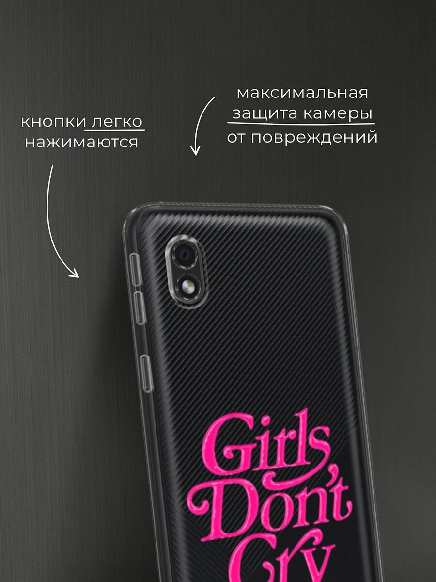 Чехол на Samsung Galaxy A01 Core / Самсунг Галакси А01 Core с принтом "Девочка не плачь" — фото 1