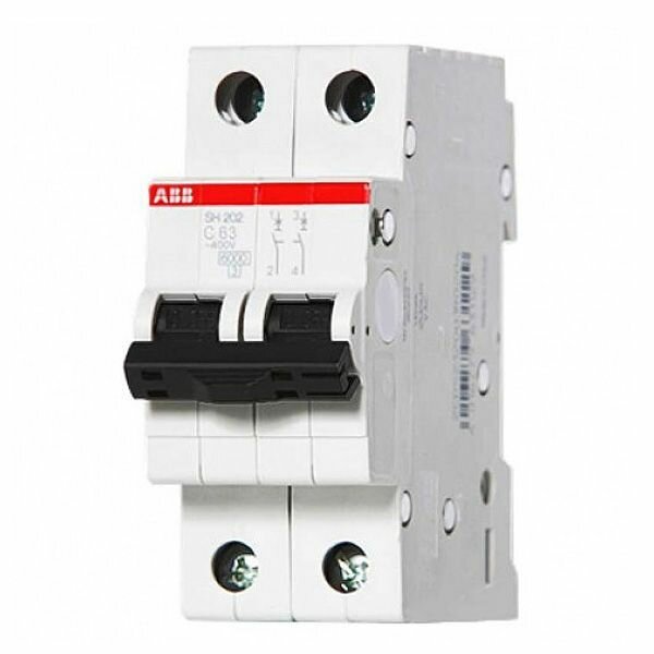 Автоматический выключатель ABB 2-полюсный SH202L C16 4,5кА (автомат электрический)