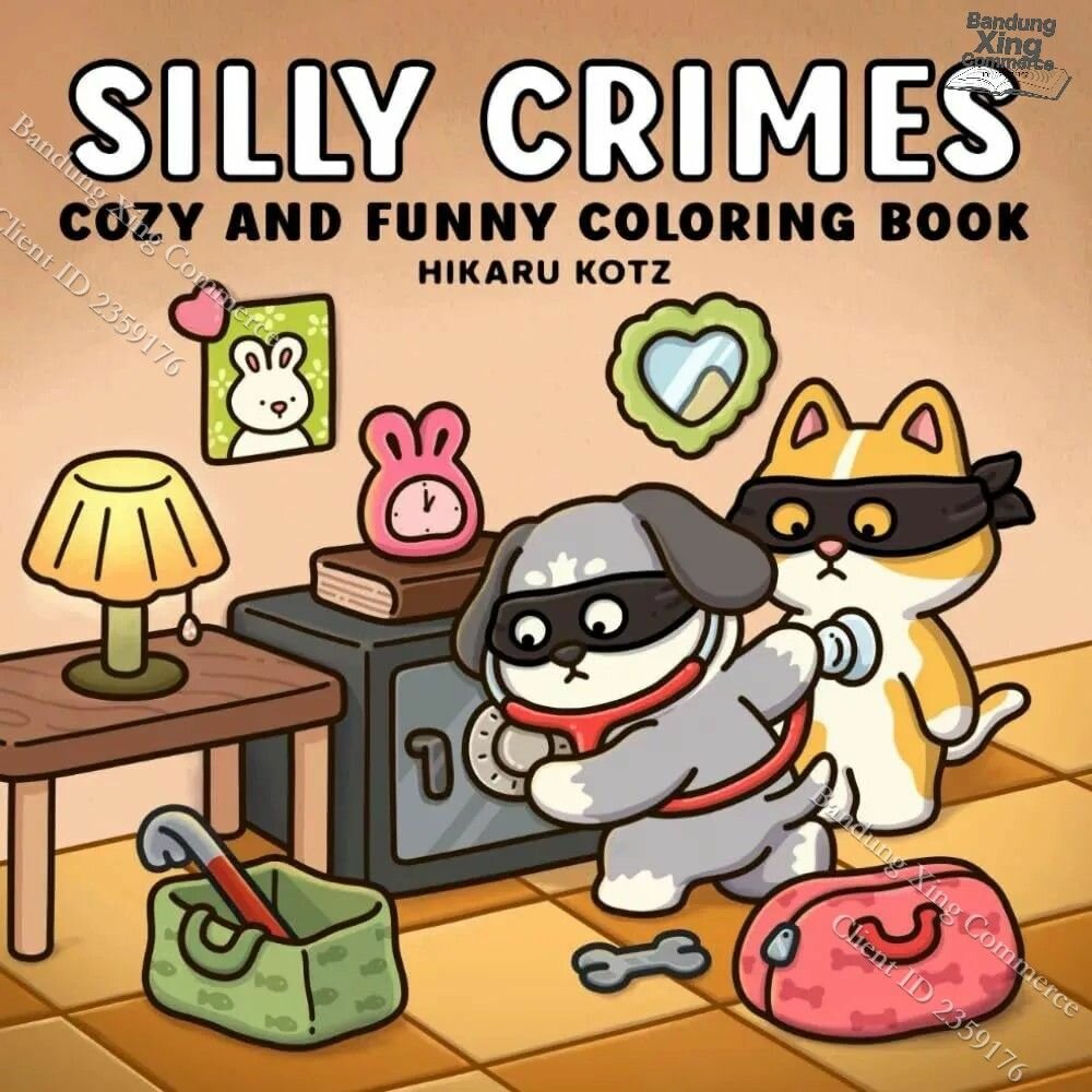 Раскраска антистресс для взрослых и подростков Coco Wyo -SILLY CRIMES