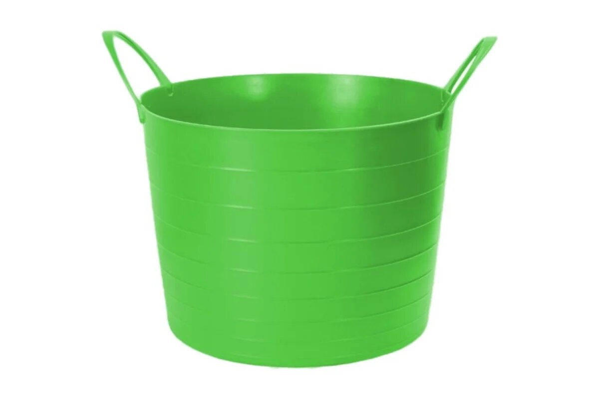 IDEA Корзина мягкая 17 л М ярко-зеленый цвет для дома и дачи, хранения игрушек