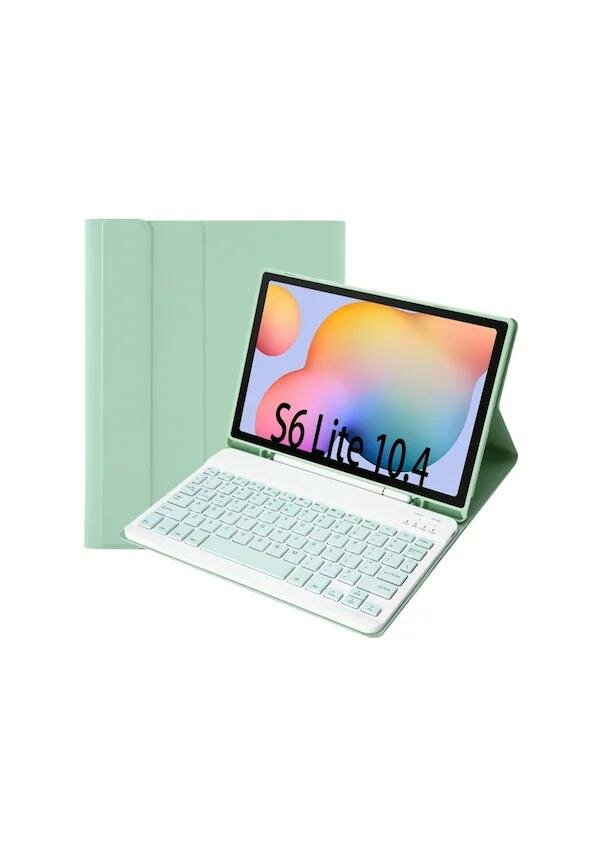 Чехол для планшета из кожи для Samsung Tab S6 Lite 10.4-дюймовый планшет с Bluetooth-клавиатурой S6 Lite