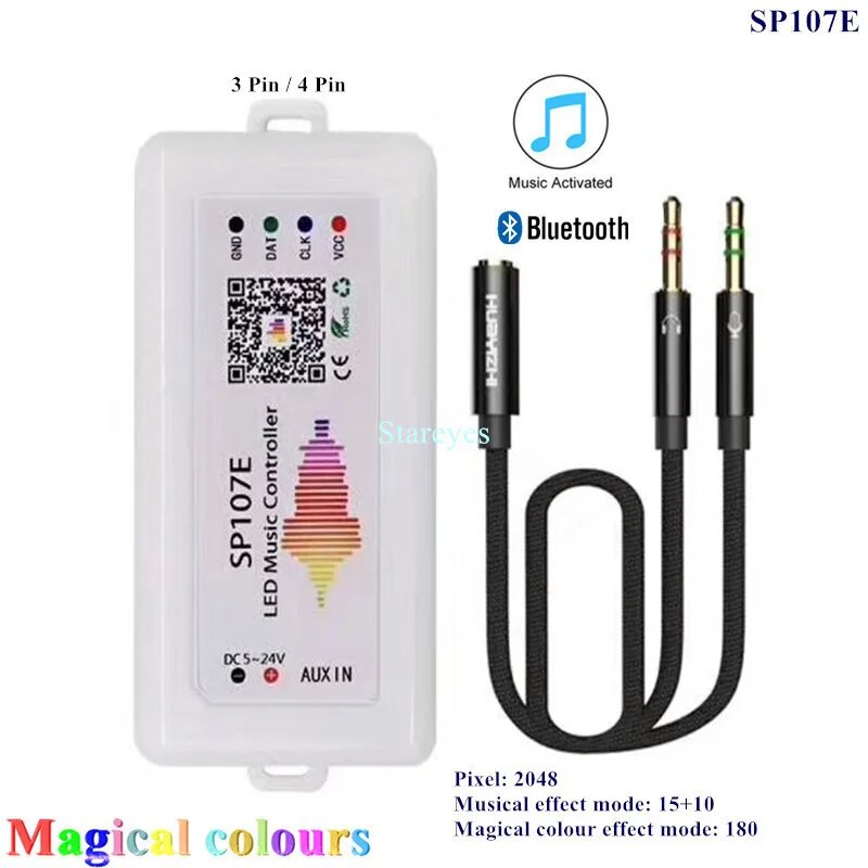 RGB-контроллер Stareyes для светодиодных лент WS2811 WS2812B SP107E