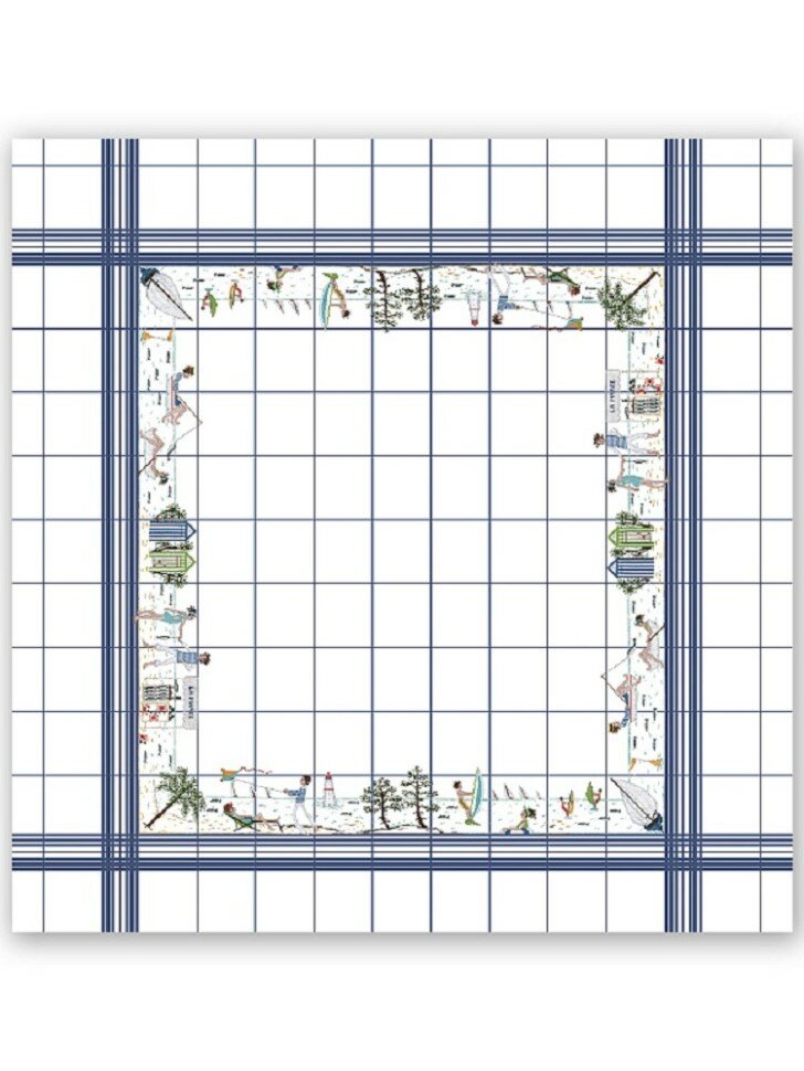 Набор для вышивания Le Bonheur des Dames #6040 Скатерть Sea Tablecloth (Морская), Счетный крест, 140 х 140 см