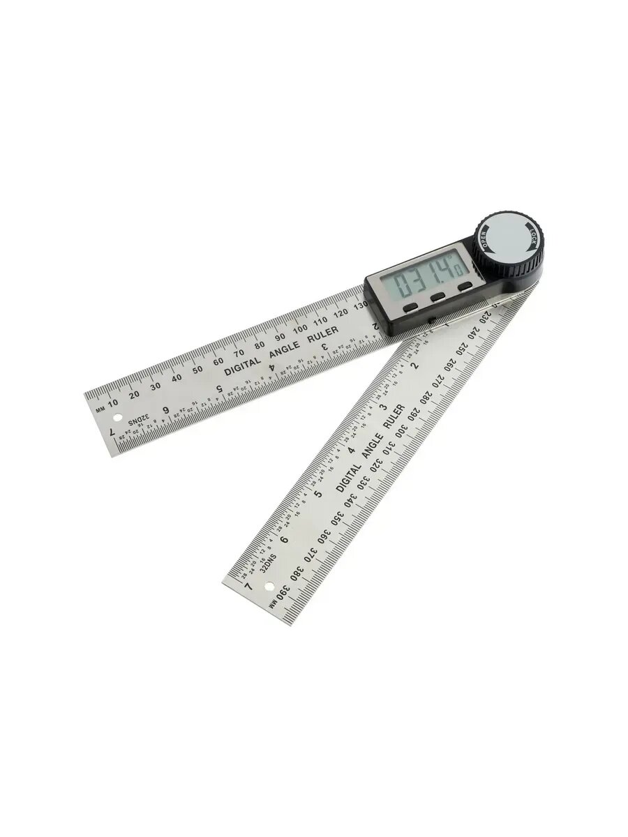 Угломер электронный, нержавеющая сталь, 200 мм