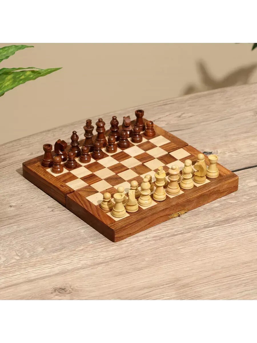 Игра настольная 2в1 (шахматы + бэкгэммон) 20х20 см