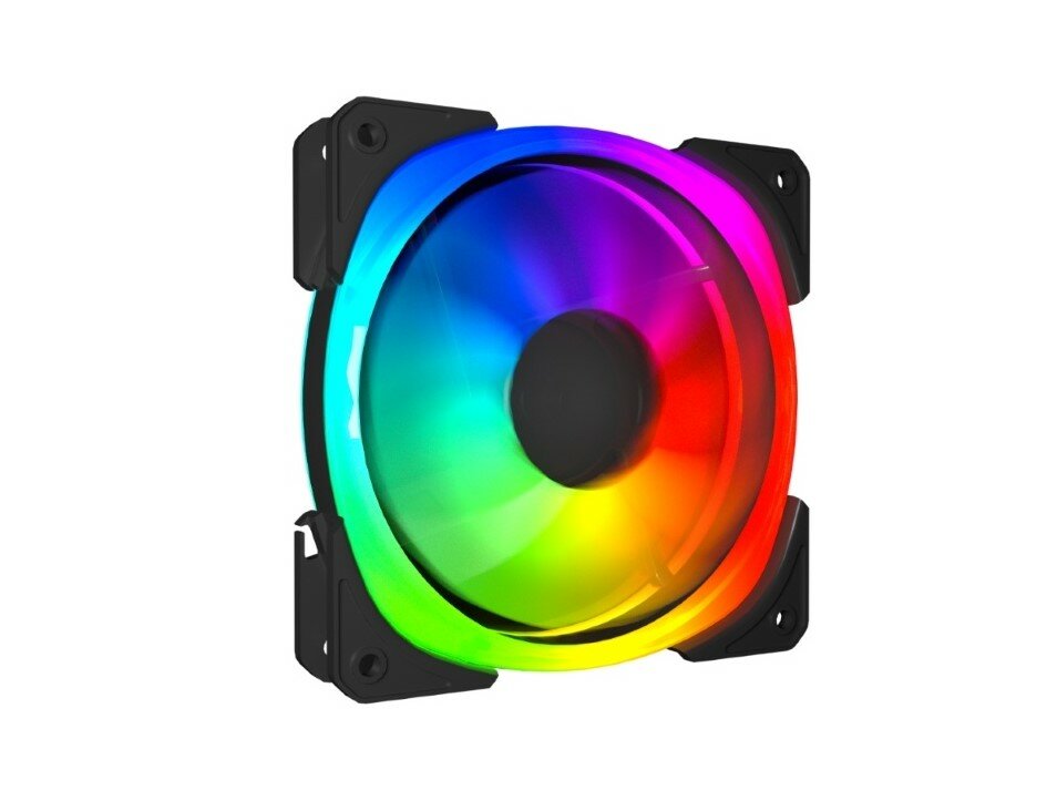 Вентилятор для корпуса Powercase CM21-12 ARGB Black OEM