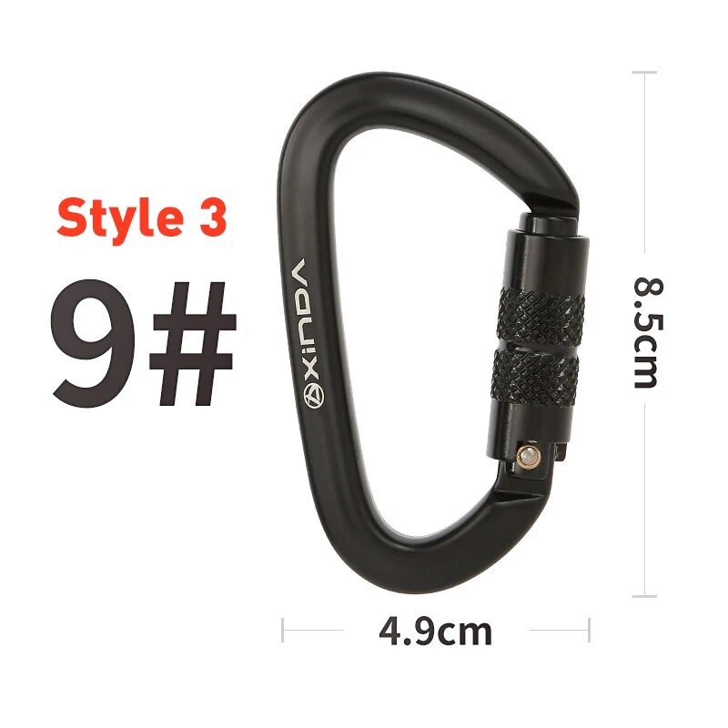 Xinda карабин для ключей Черный, Type 9 Style 3 Black