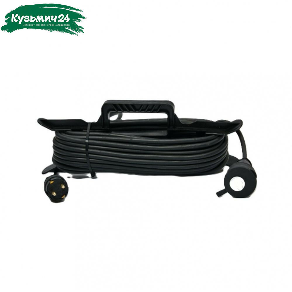 Удлинитель силовой ТОР 532 КГ с заземлением, 1 розетка, 20 м, 3.5 кВт, на рамке, 1 шт.