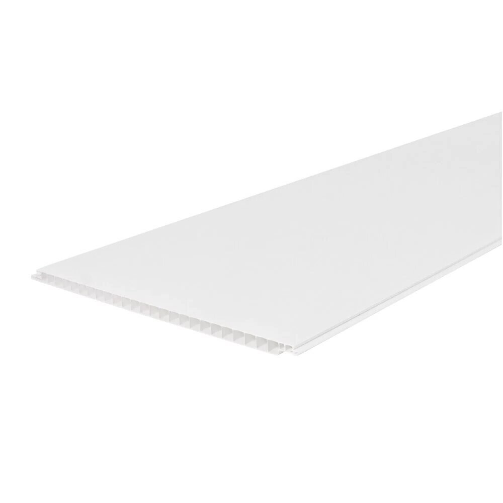 Панель ПВХ 250х2700х9 мм Stella Light матовая белая 0,67 кв. м Stella 00000007127
