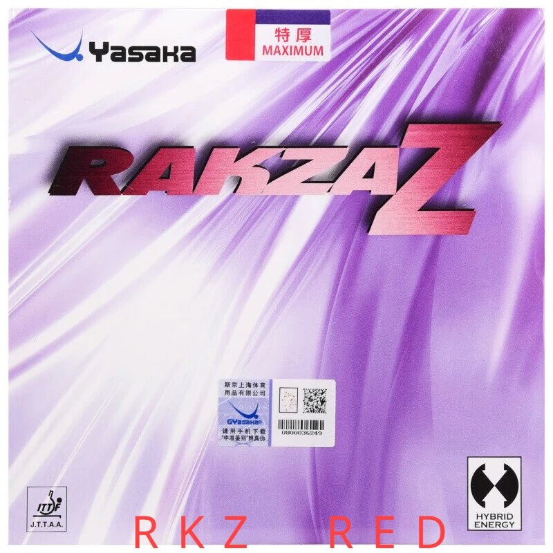Yasaka RAKZA 9 RK9 RK 7 резина для настольного тенниса Красный, RKZ RED