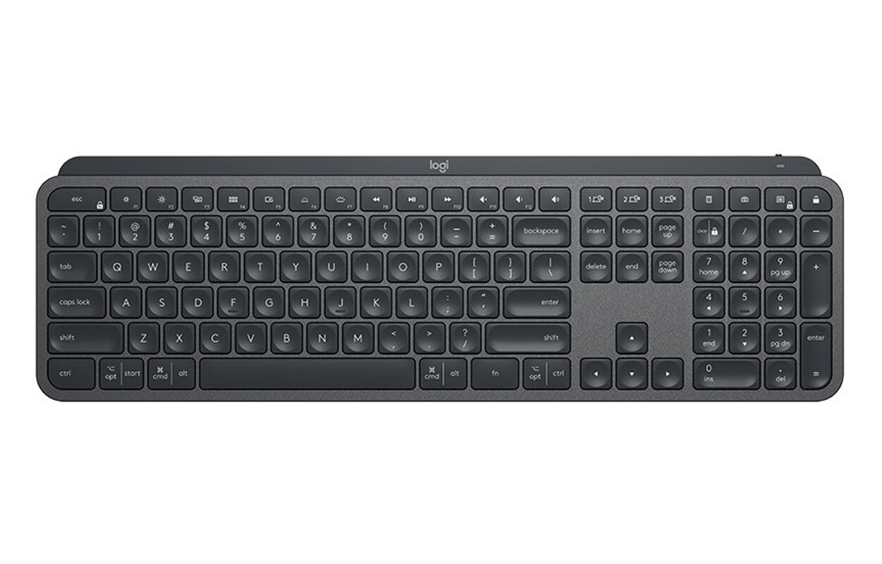 Клавиатура Logitech MX Keys беспроводная, темно-серая